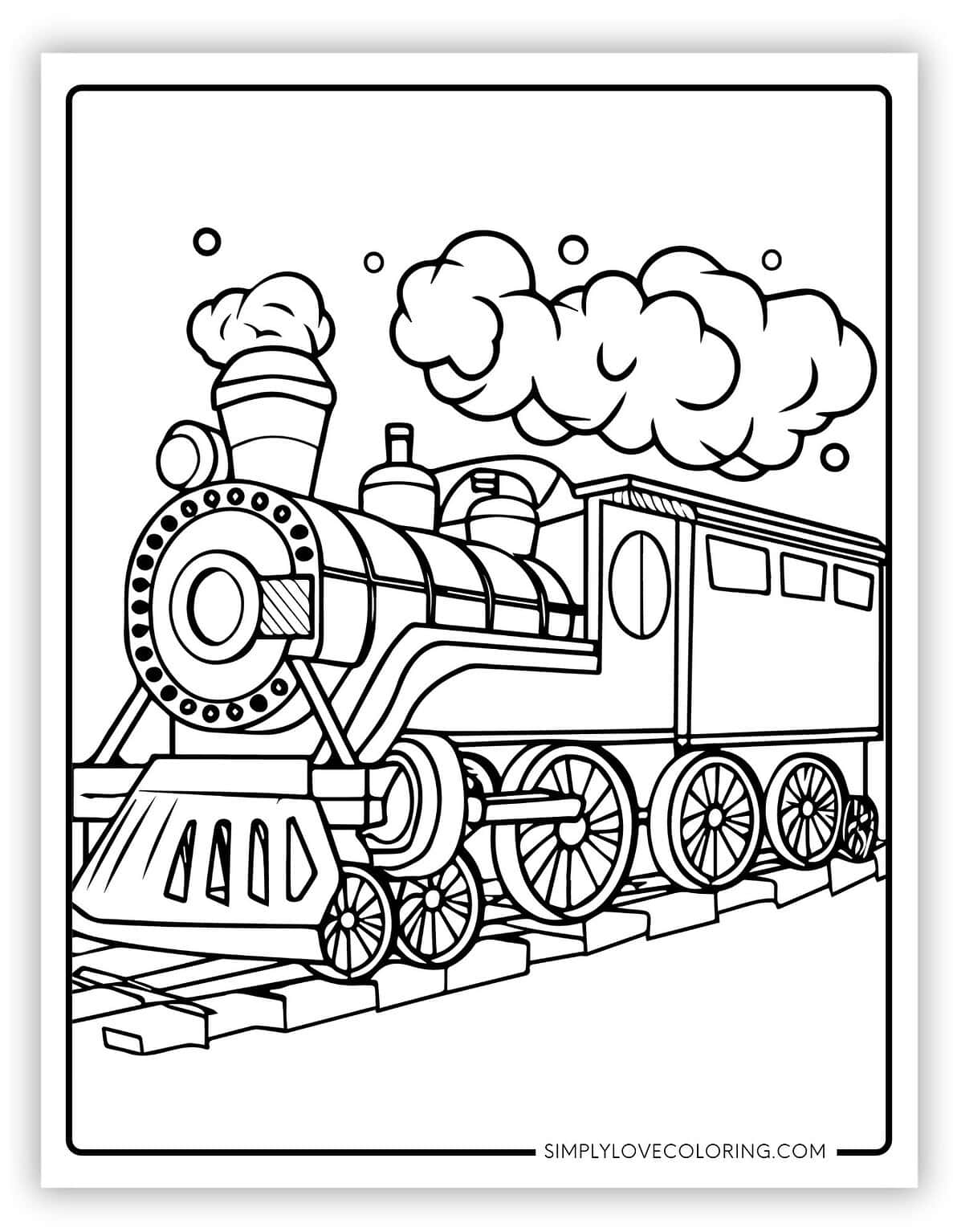 Train Coloring Pages (Free PDF Printables) - Simply Love Coloring