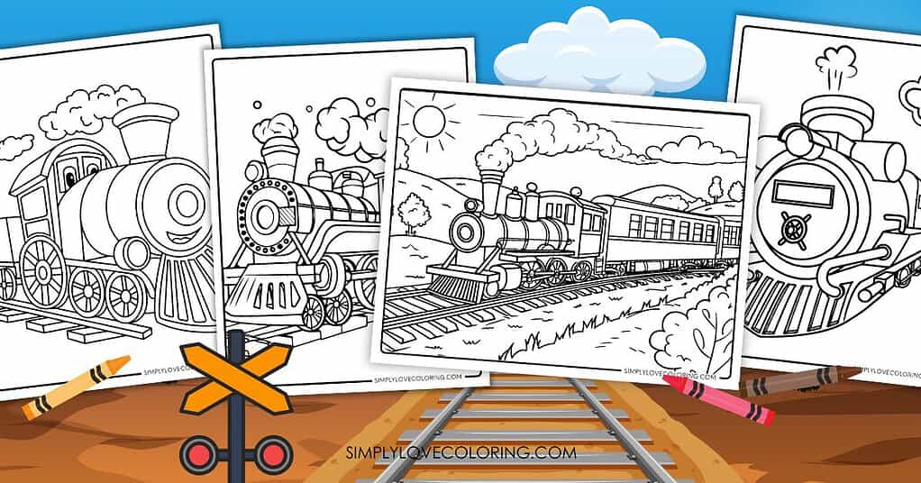 Train Coloring Pages (Free PDF Printables) - Simply Love Coloring