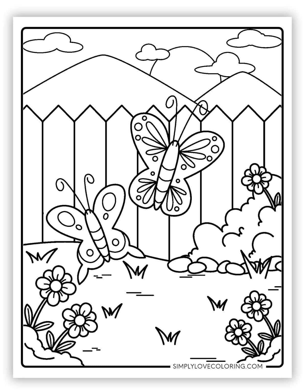 24 Cute Butterfly Coloring Pages (Free PDF Printables) - Simply Love ...