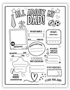 All About My Dad Coloring Pages (Free PDF Printables) - Simply Love ...