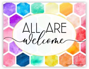 Printable Welcome Sign (Free PDF Download) - Simply Love Coloring