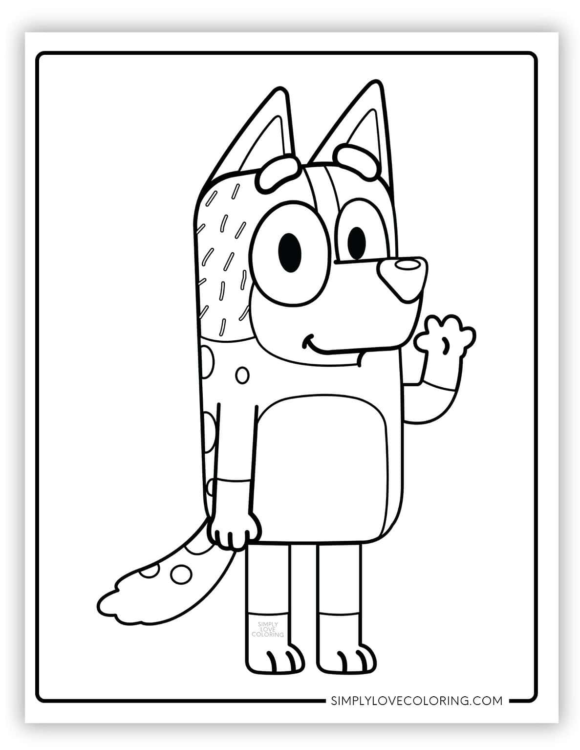 Fun Bluey Coloring Pages (Free PDF Printables) - Simply Love Coloring