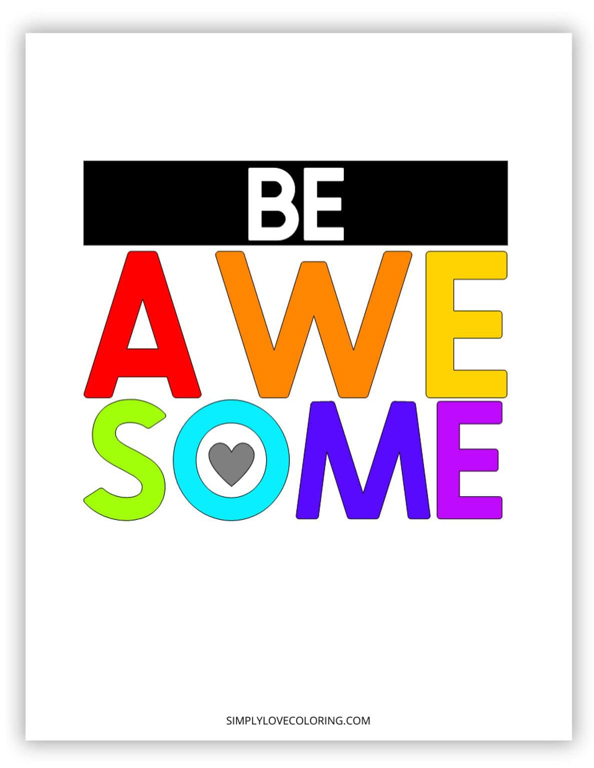 Kindness Printables (Free PDF Poster Downloads) - Simply Love Coloring