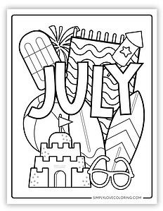 July Coloring Pages (Free PDF Printables) - Simply Love Coloring