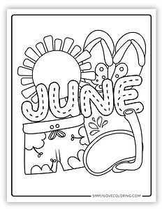June Coloring Pages (Free PDF Printables) - Simply Love Coloring