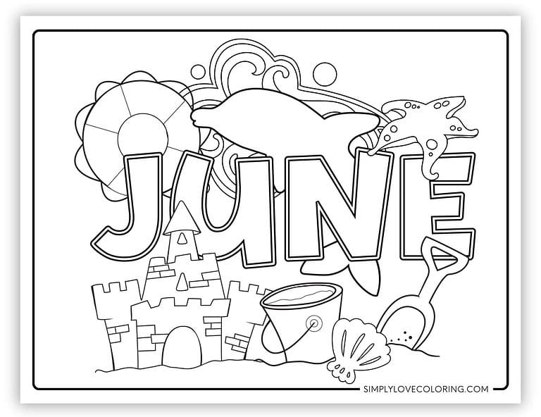 June Coloring Pages (Free PDF Printables) - Simply Love Coloring