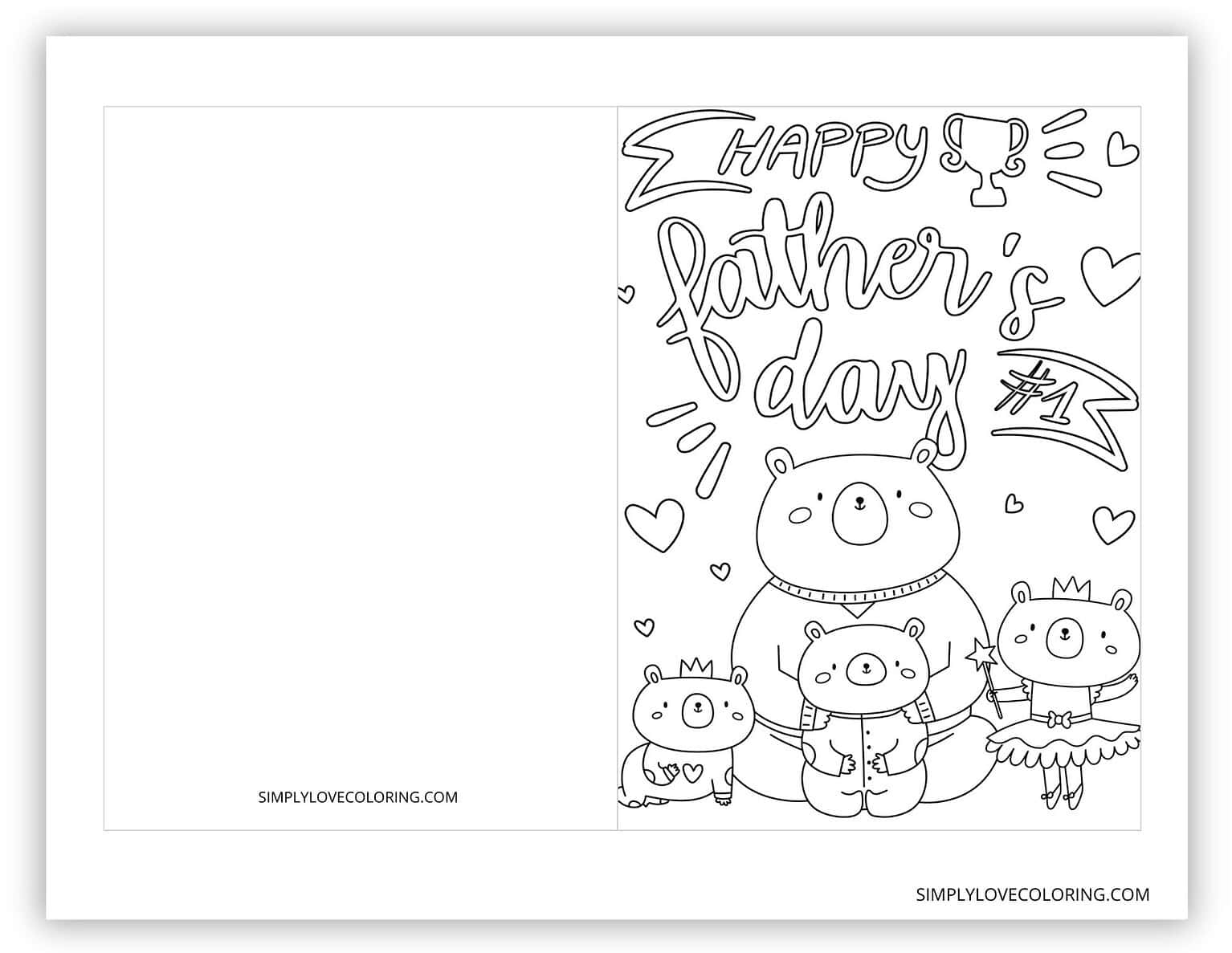 Father's Day Coloring Cards (Free PDF Printables) - Simply Love Coloring