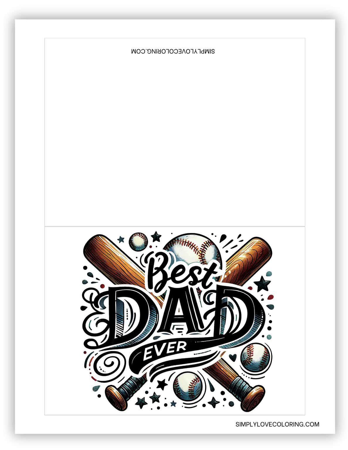 Printable Father's Day Cards (Free PDF Downloads) - Simply Love Coloring