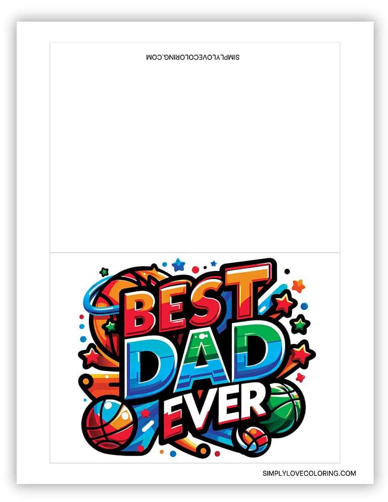 Printable Father's Day Cards (Free PDF Downloads) - Simply Love Coloring