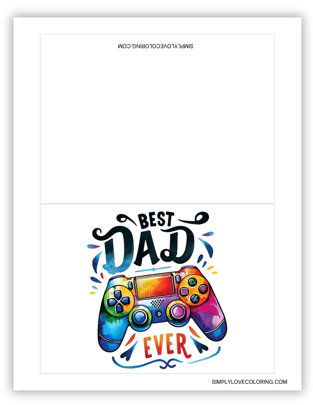 Printable Father's Day Cards (Free PDF Downloads) - Simply Love Coloring