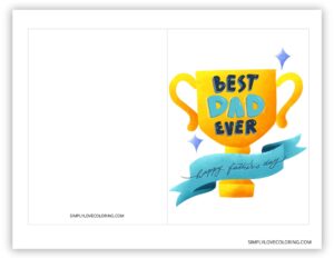 Printable Father's Day Cards (Free PDF Downloads) - Simply Love Coloring