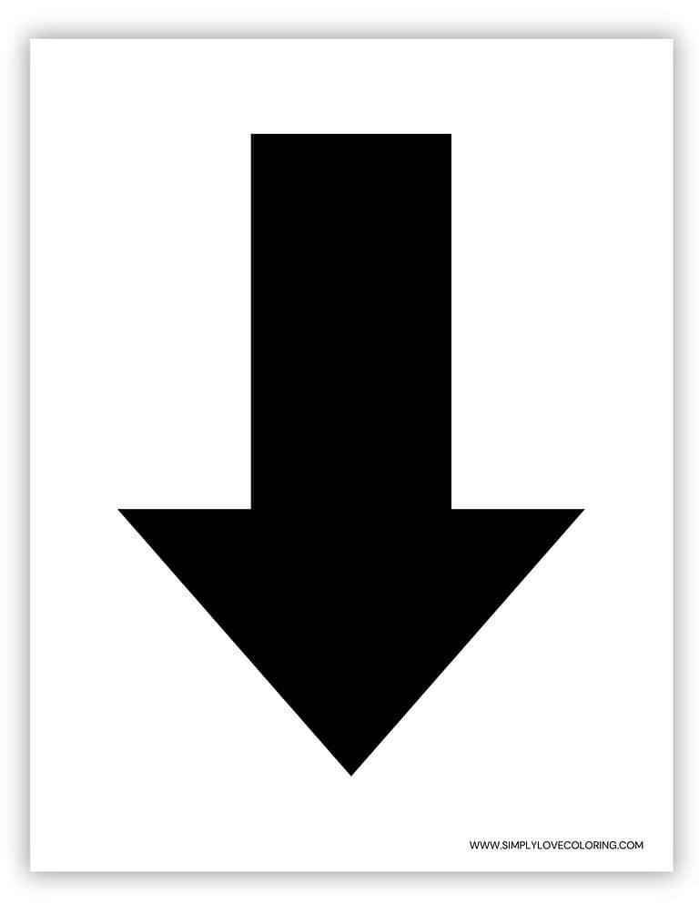 Arrow Signs (Free PDF Printables) - Simply Love Coloring