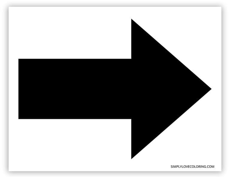 Arrow Signs (Free PDF Printables) - Simply Love Coloring