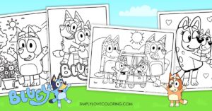 Fun Bluey Coloring Pages (Free PDF Printables) - Simply Love Coloring