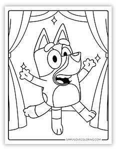 Fun Bluey Coloring Pages (Free PDF Printables) - Simply Love Coloring