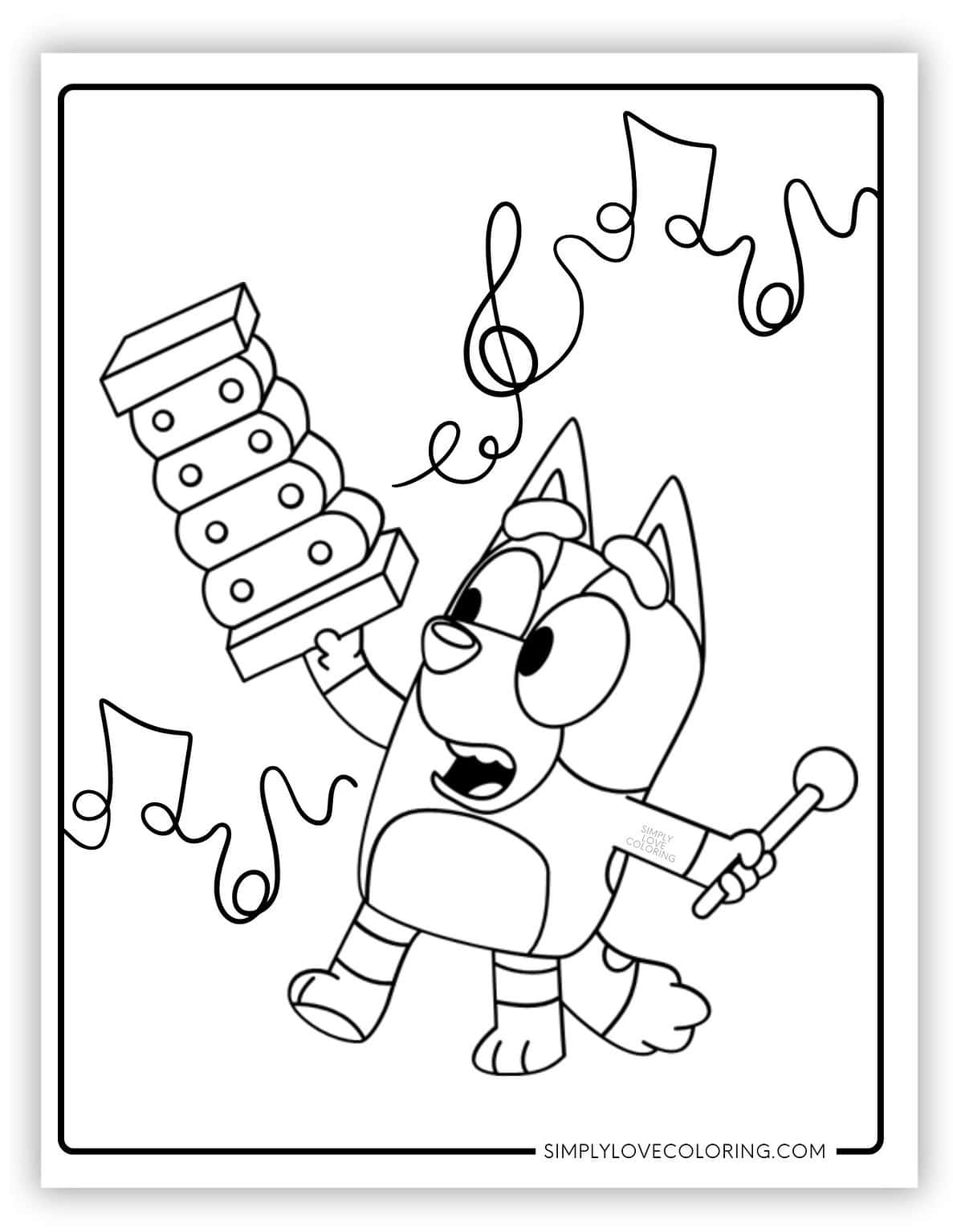 Fun Bluey Coloring Pages (Free PDF Printables) - Simply Love Coloring