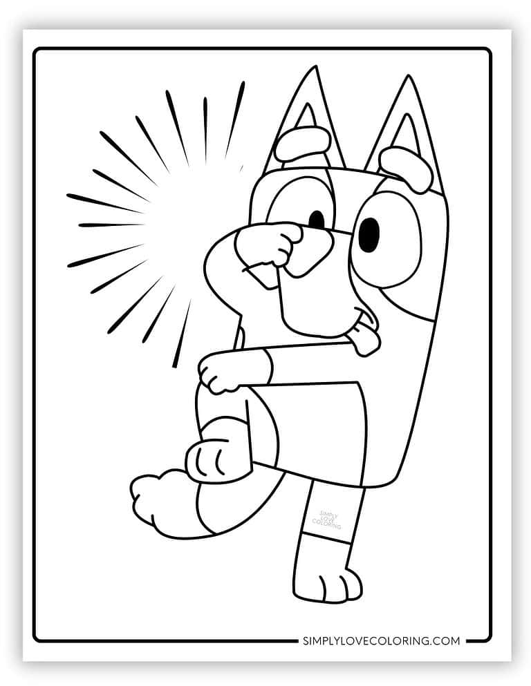 Fun Bluey Coloring Pages (Free PDF Printables) - Simply Love Coloring