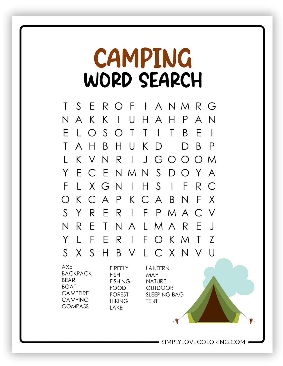 Summer Word Search Printables (Free PDF Downloads) - Simply Love Coloring
