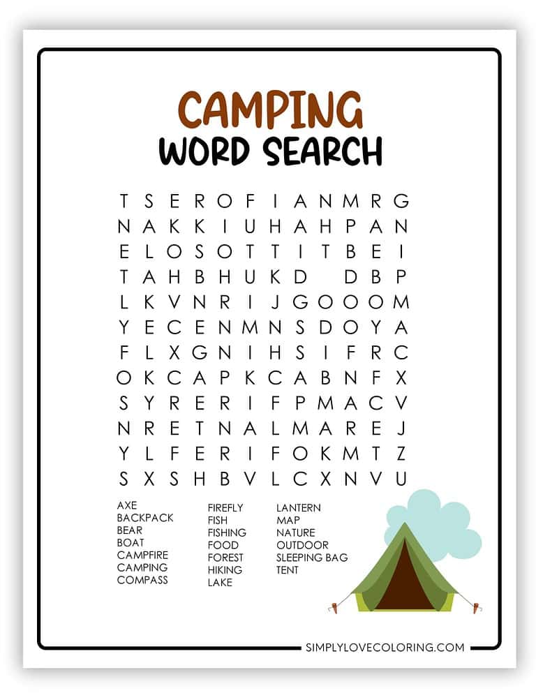 Summer Word Search Printables (Free PDF Downloads) - Simply Love Coloring