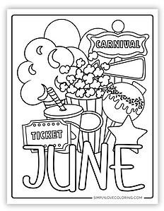 June Coloring Pages (Free PDF Printables) - Simply Love Coloring