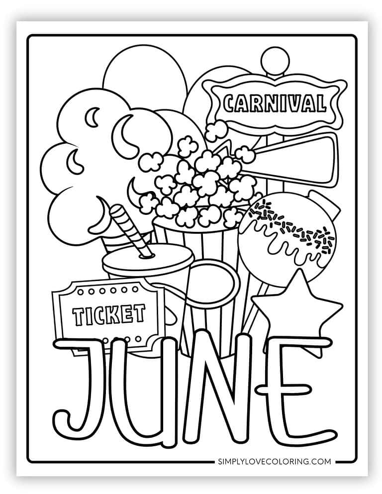 June Coloring Pages Free Pdf Printables Simply Love Coloring