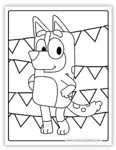 Fun Bluey Coloring Pages (Free PDF Printables) - Simply Love Coloring