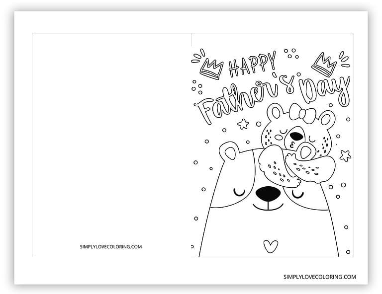 Father's Day Coloring Cards (Free PDF Printables) - Simply Love Coloring