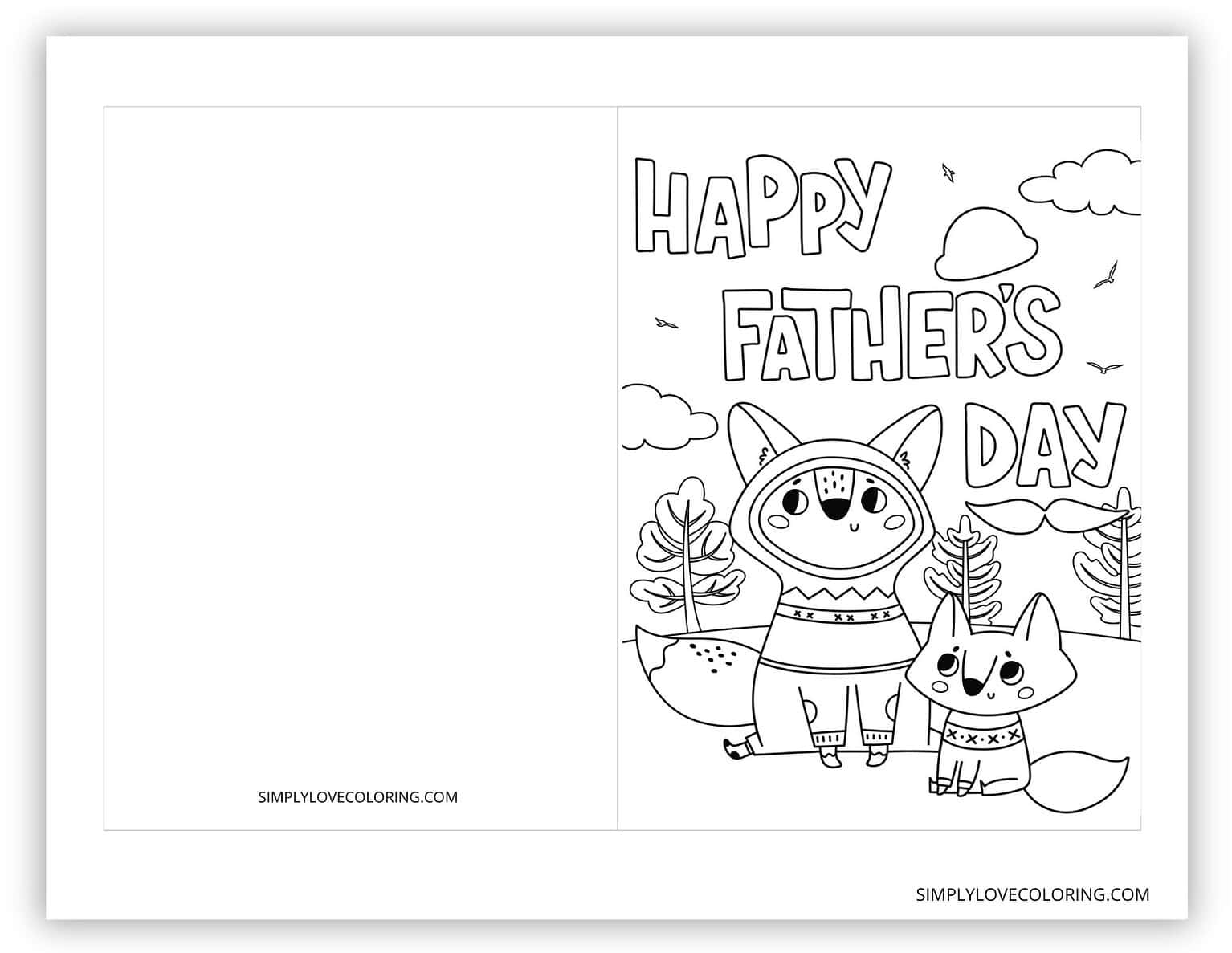 Father's Day Coloring Cards (Free PDF Printables) - Simply Love Coloring