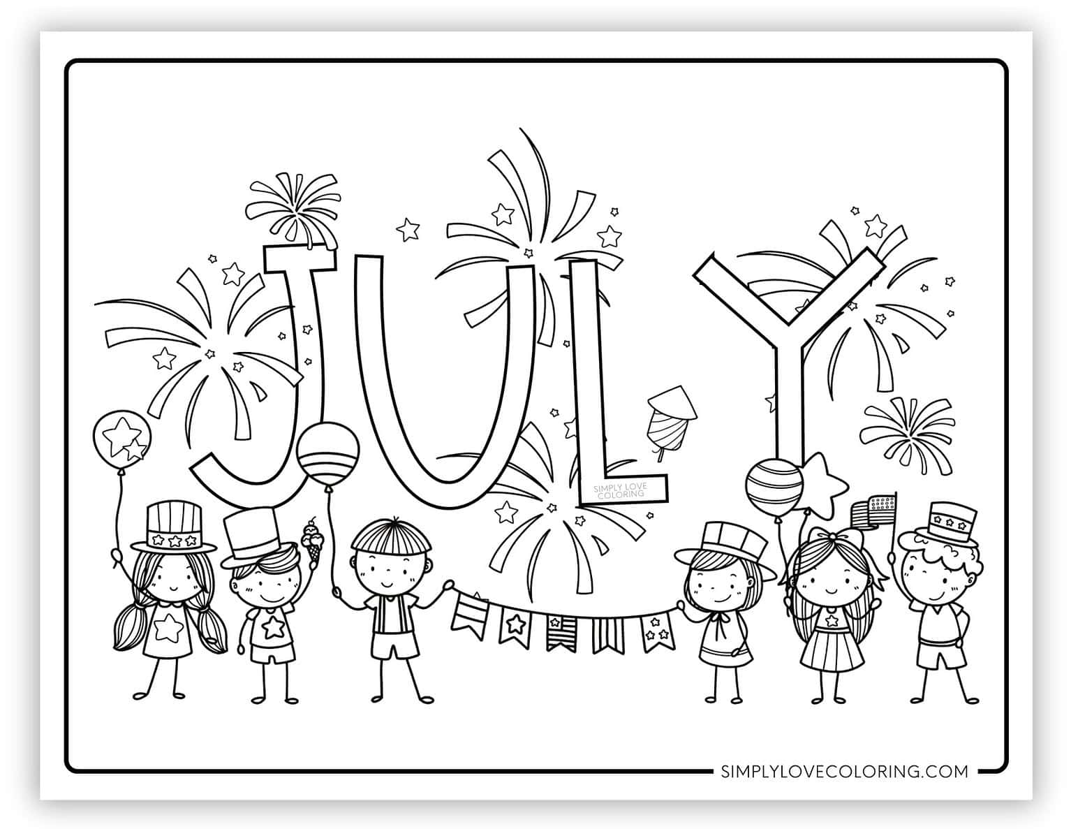 July Coloring Pages (Free PDF Printables) - Simply Love Coloring
