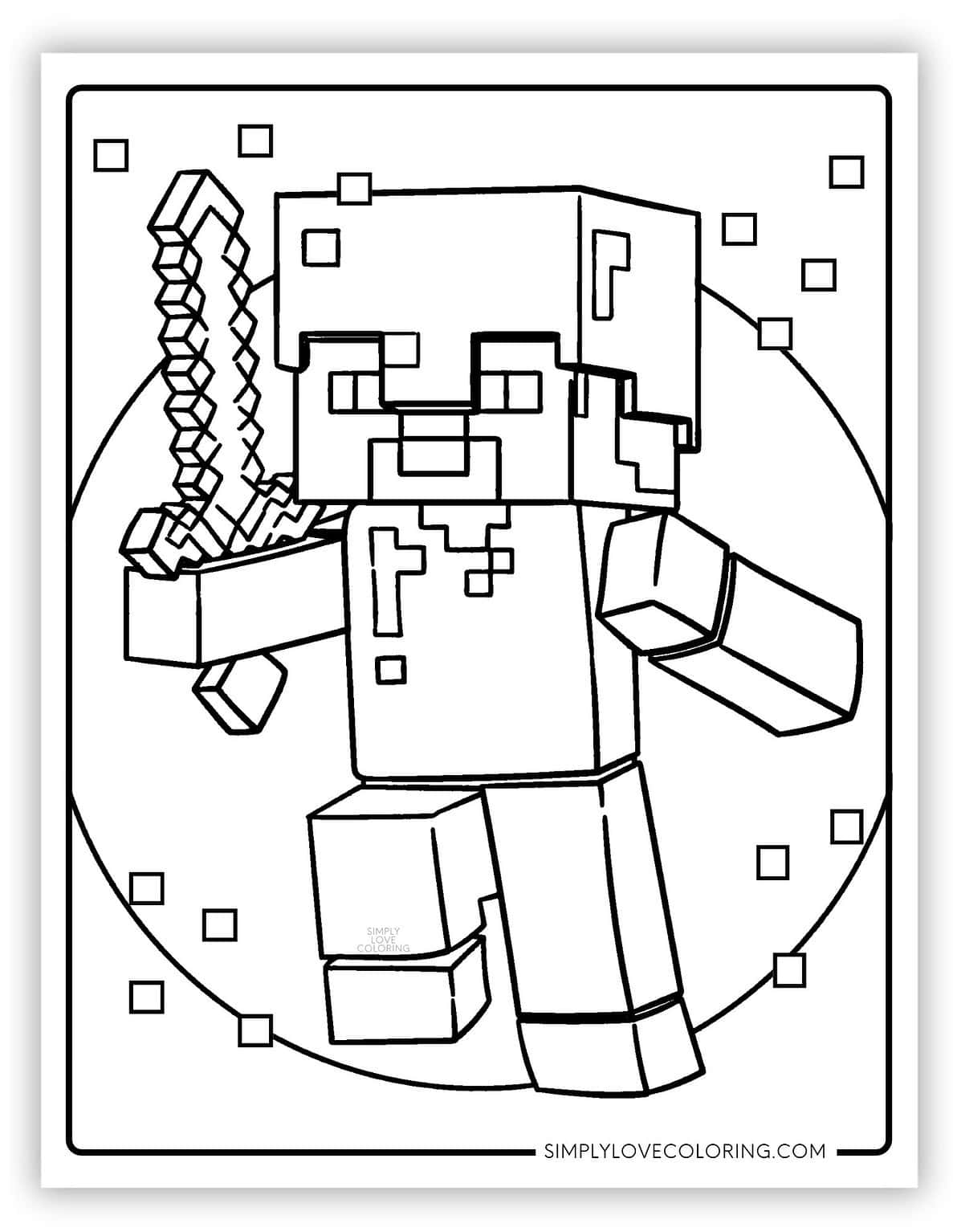 27 Fun Minecraft Coloring Pages (Free PDF Printables) - Simply Love ...