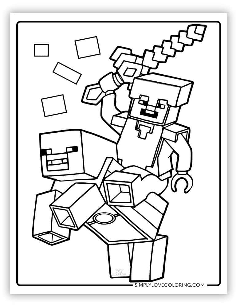 27 Fun Minecraft Coloring Pages (Free PDF Printables) - Simply Love ...