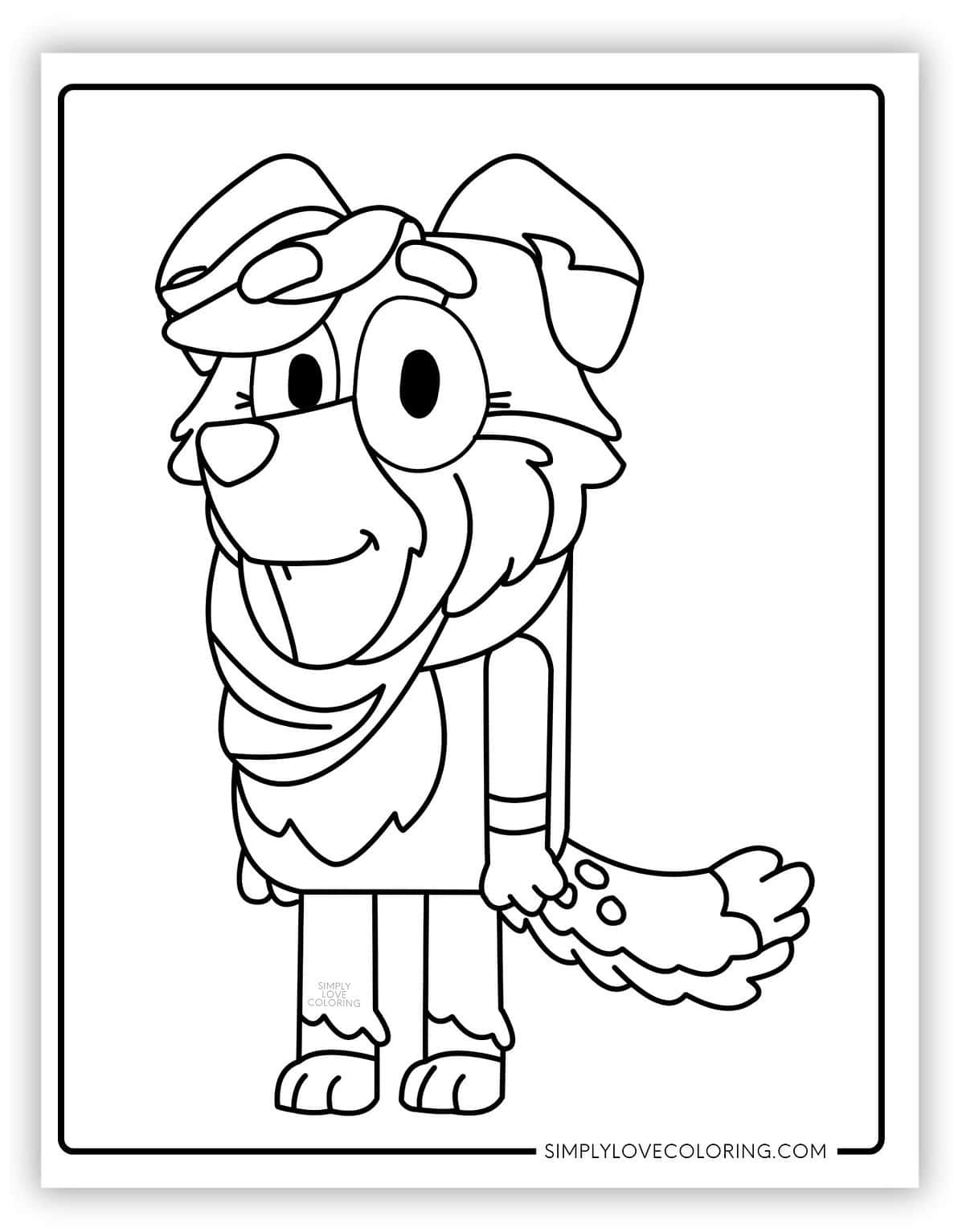 Fun Bluey Coloring Pages (Free PDF Printables) - Simply Love Coloring