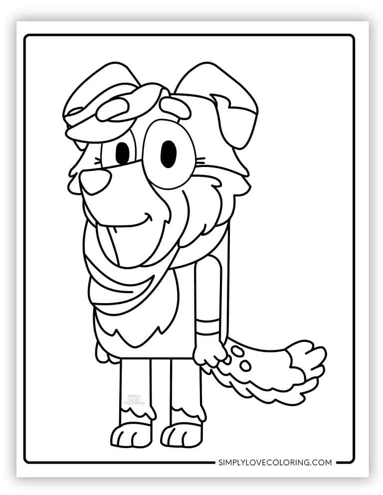Fun Bluey Coloring Pages (Free PDF Printables) - Simply Love Coloring