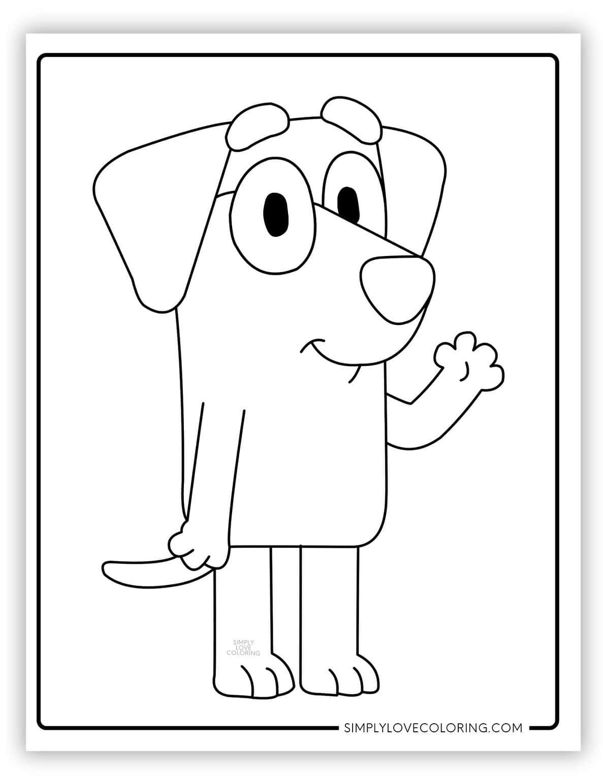Fun Bluey Coloring Pages (Free PDF Printables) - Simply Love Coloring