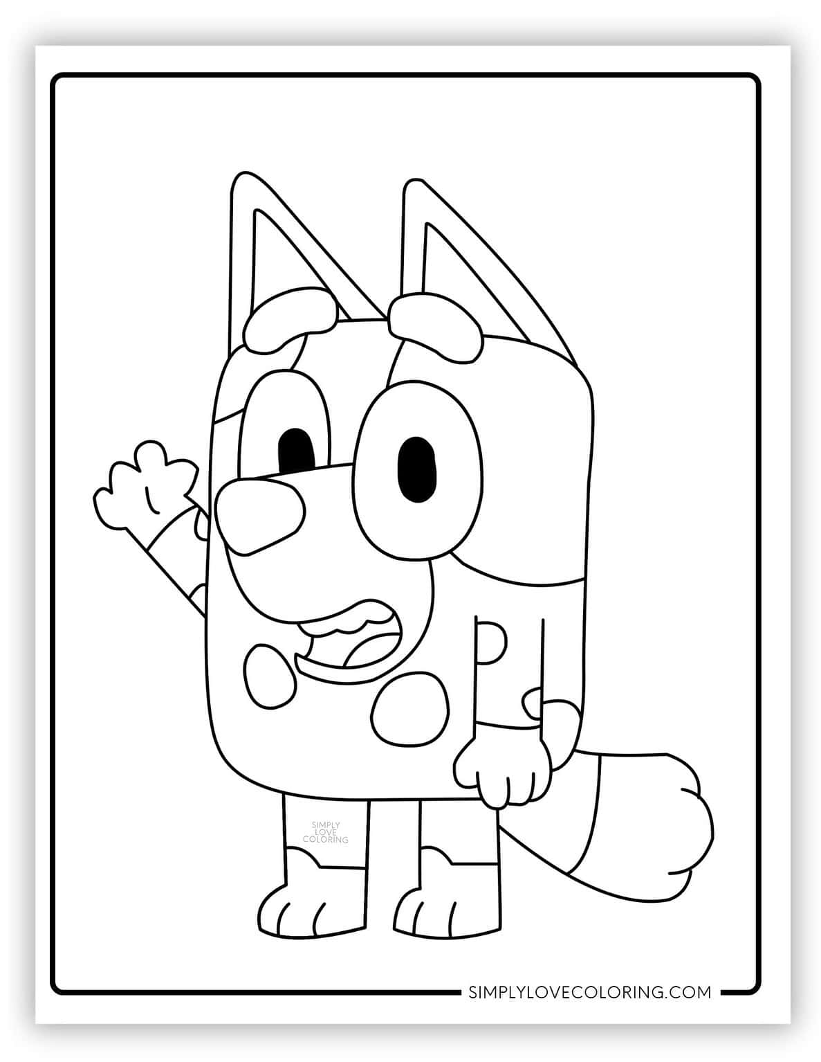 Fun Bluey Coloring Pages (Free PDF Printables) - Simply Love Coloring