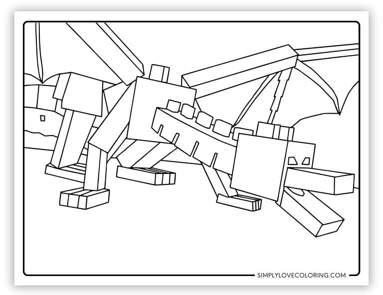 27 Fun Minecraft Coloring Pages (Free PDF Printables) - Simply Love ...