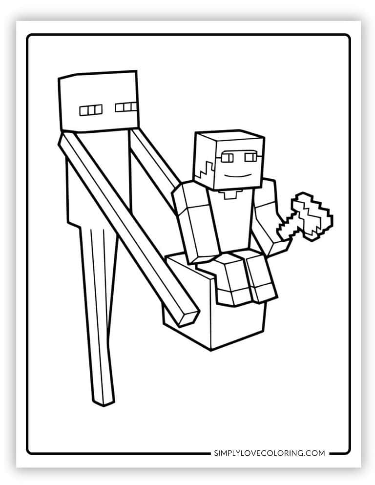 27 Fun Minecraft Coloring Pages (Free PDF Printables) - Simply Love ...