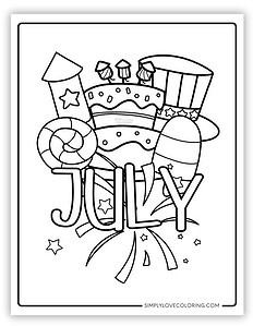 July Coloring Pages (Free PDF Printables) - Simply Love Coloring