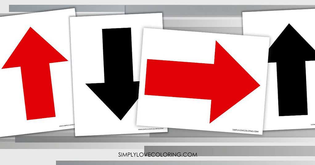 Arrow Signs (Free PDF Printables) - Simply Love Coloring