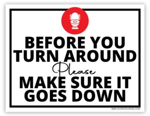 Flush the Toilet Signs (Free PDF Printables) - Simply Love Coloring