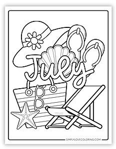July Coloring Pages (Free PDF Printables) - Simply Love Coloring