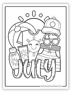 July Coloring Pages (Free PDF Printables) - Simply Love Coloring