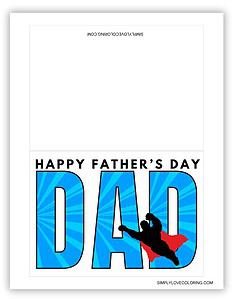 Printable Father's Day Cards (Free PDF Downloads) - Simply Love Coloring