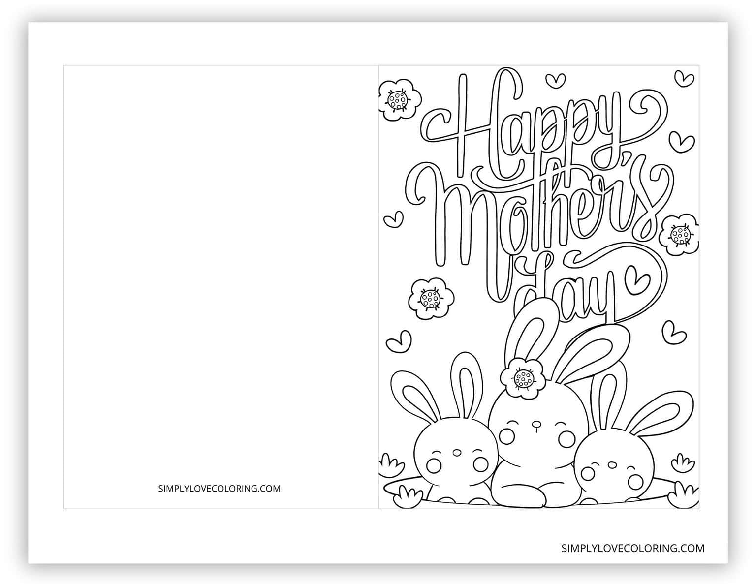Mother's Day Cards to Color (Free PDF Printables) - Simply Love Coloring