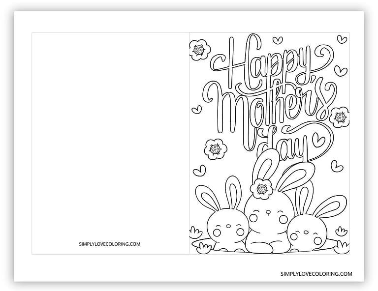 Mother's Day Cards to Color (Free PDF Printables) - Simply Love Coloring