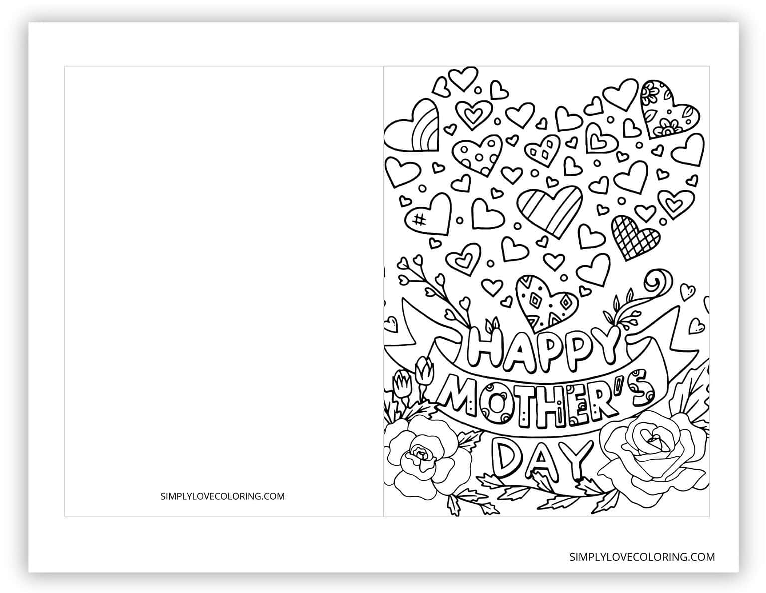 Mother's Day Cards to Color (Free PDF Printables) - Simply Love Coloring