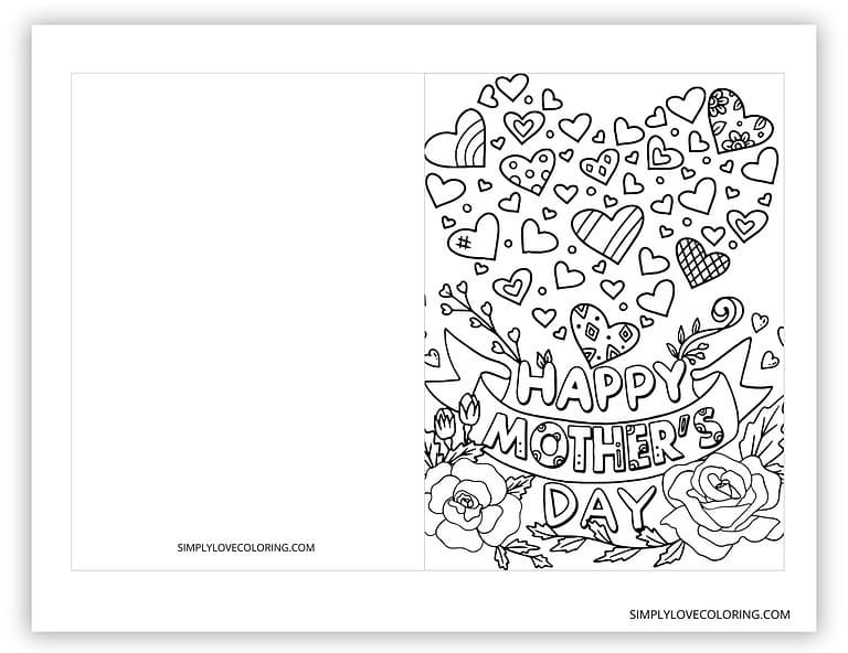 Mother's Day Cards to Color (Free PDF Printables) - Simply Love Coloring