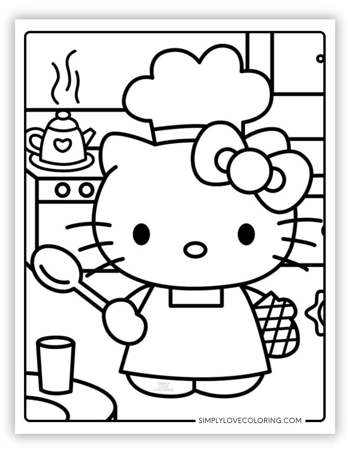 Hello Kitty Coloring Pages (Free PDF Printables) - Simply Love Coloring
