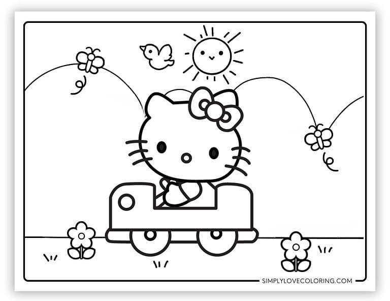 Hello Kitty Coloring Pages (Free PDF Printables) - Simply Love Coloring