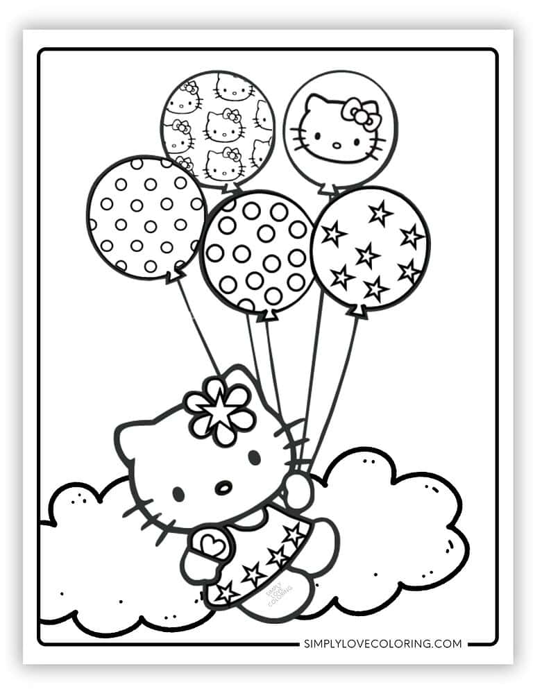 Hello Kitty Coloring Pages (Free PDF Printables) - Simply Love Coloring